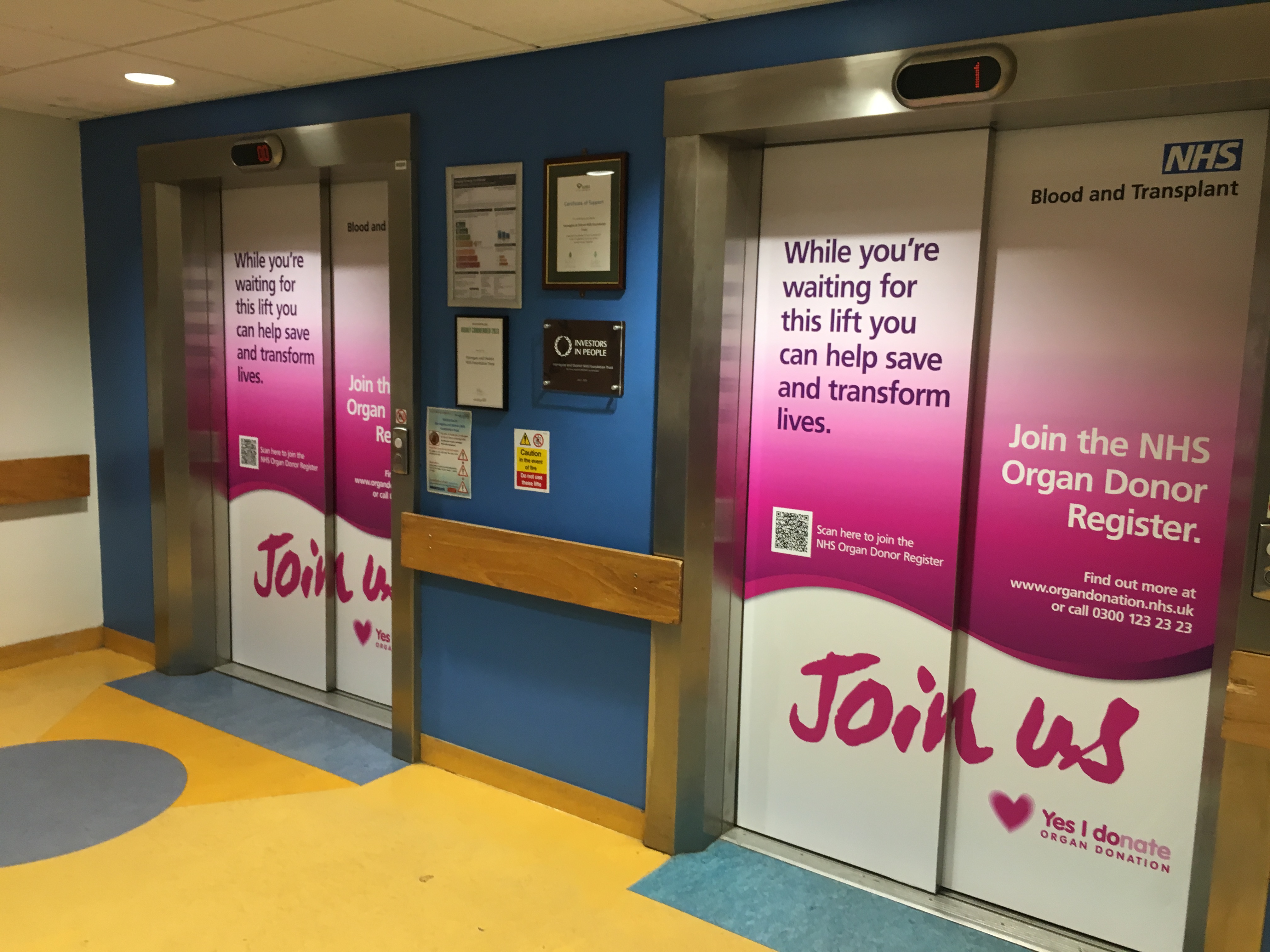 Organ donation receives an eye-catching lift at Harrogate District ...