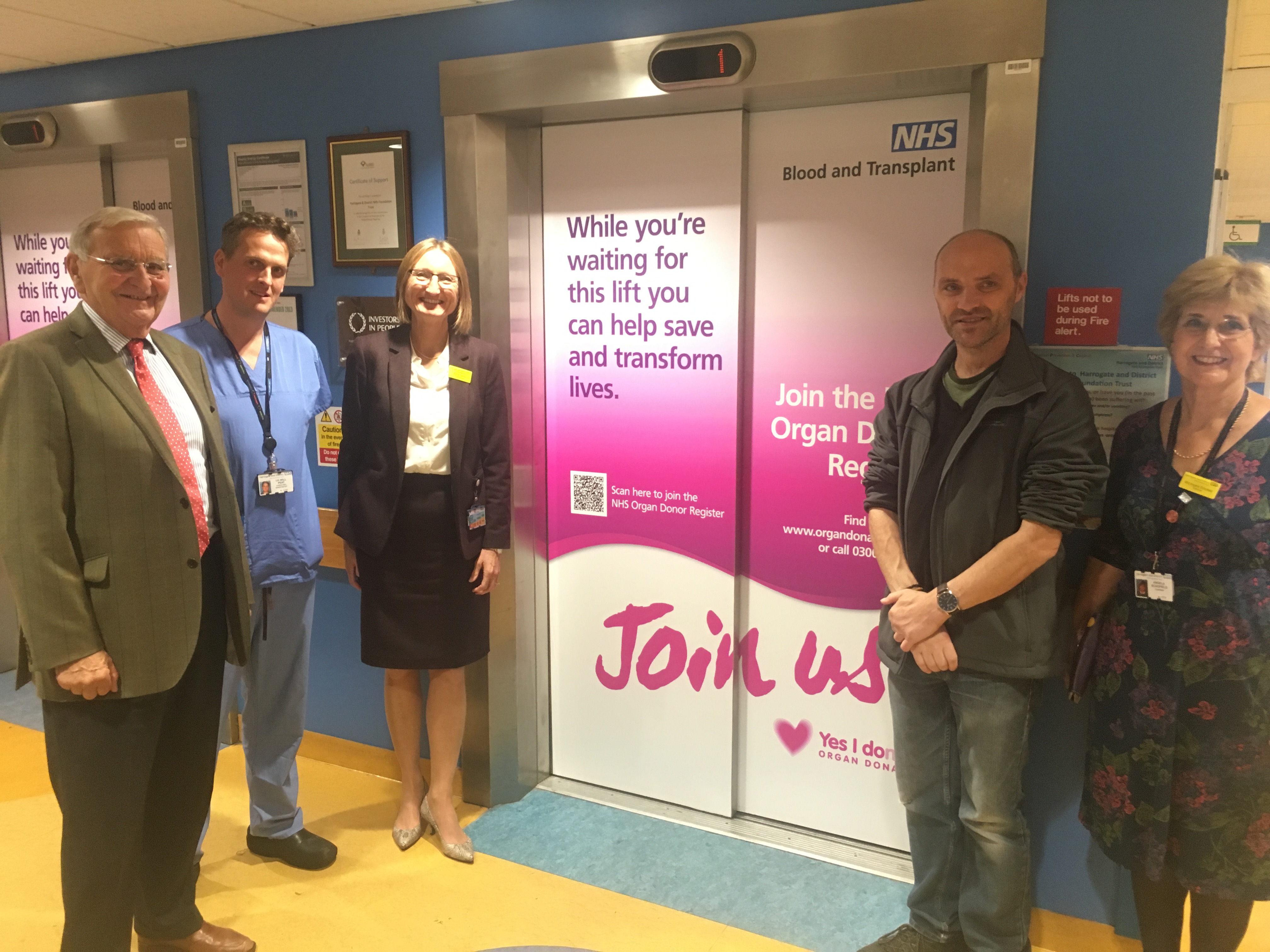 Organ donation receives an eye-catching lift at Harrogate District ...