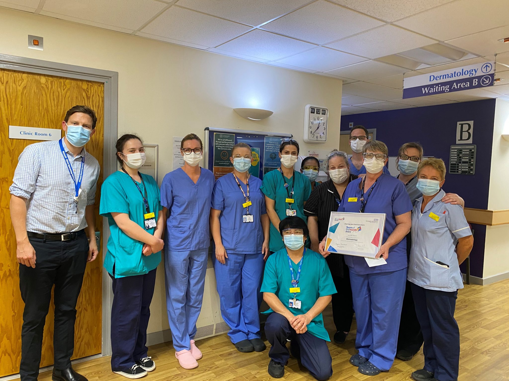 Team of the Month - winners - Harrogate and District NHS Foundation Trust