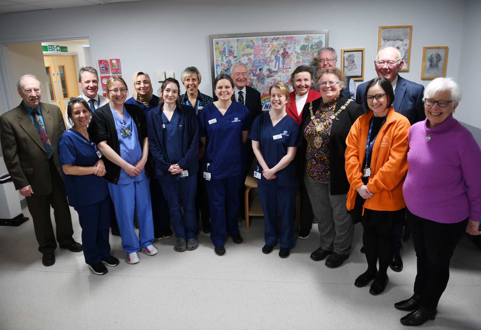 The Friends of Harrogate Hospital unveil commemorative artwork in ...