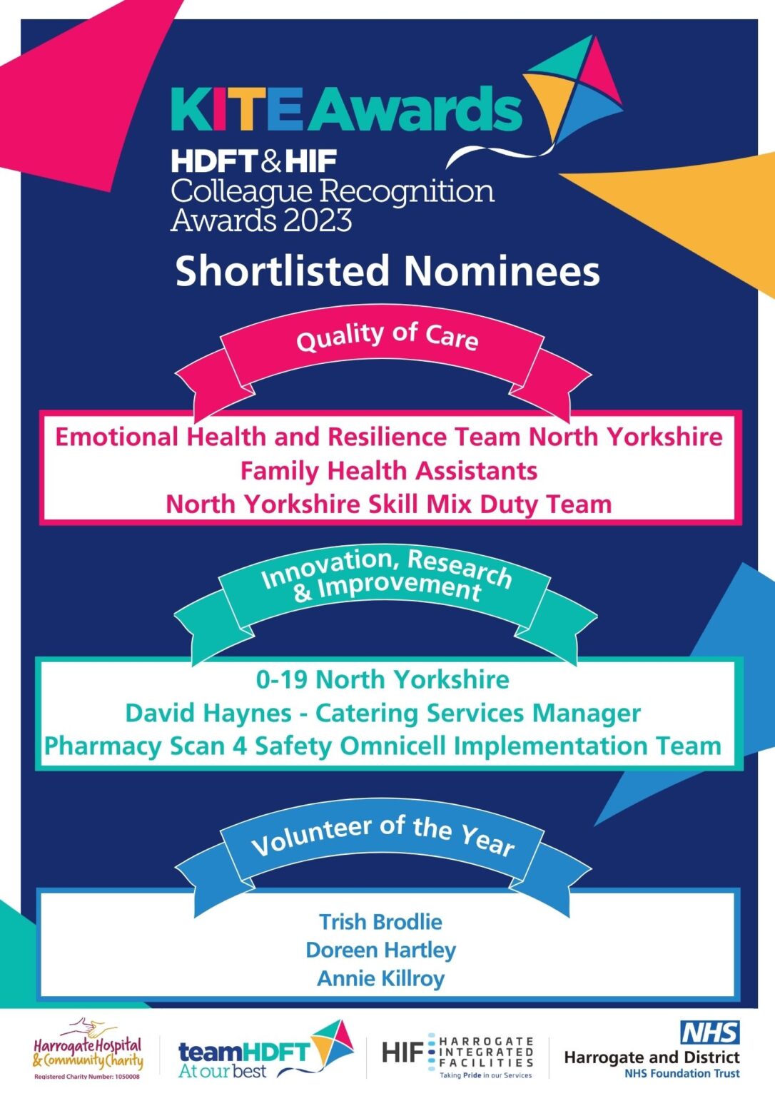 KITE Awards - HDFT & HIF Colleague Recognition Awards 2023 - Harrogate ...