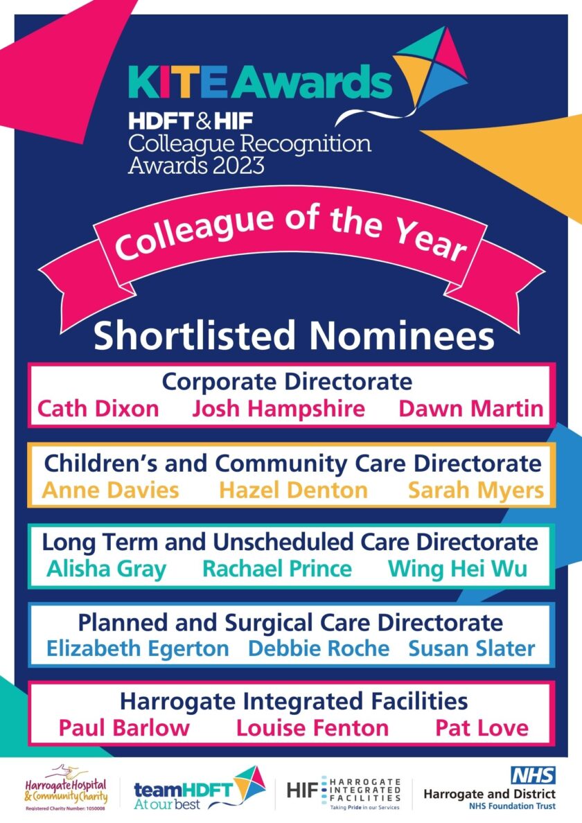 KITE Awards - HDFT & HIF Colleague Recognition Awards 2023 - Harrogate ...