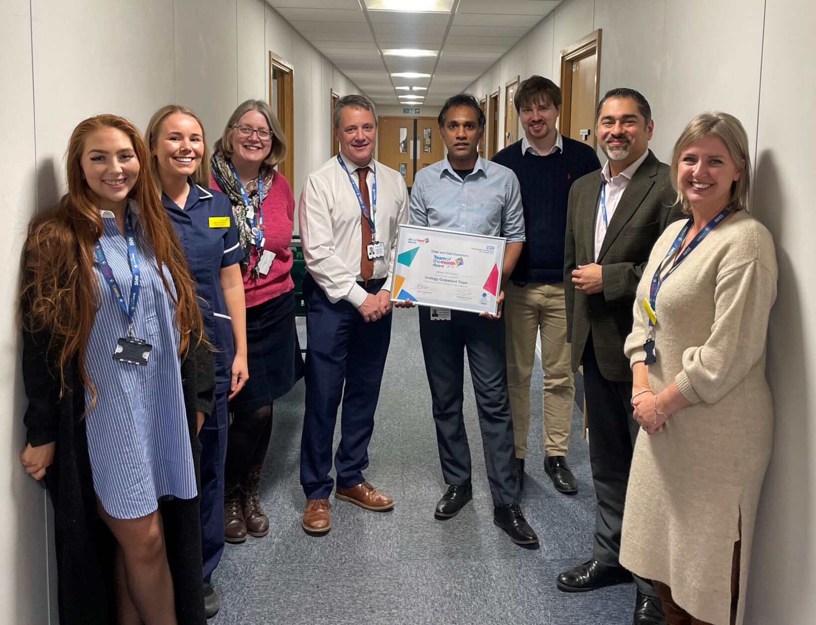 Team of the Month - winners - Harrogate and District NHS Foundation Trust
